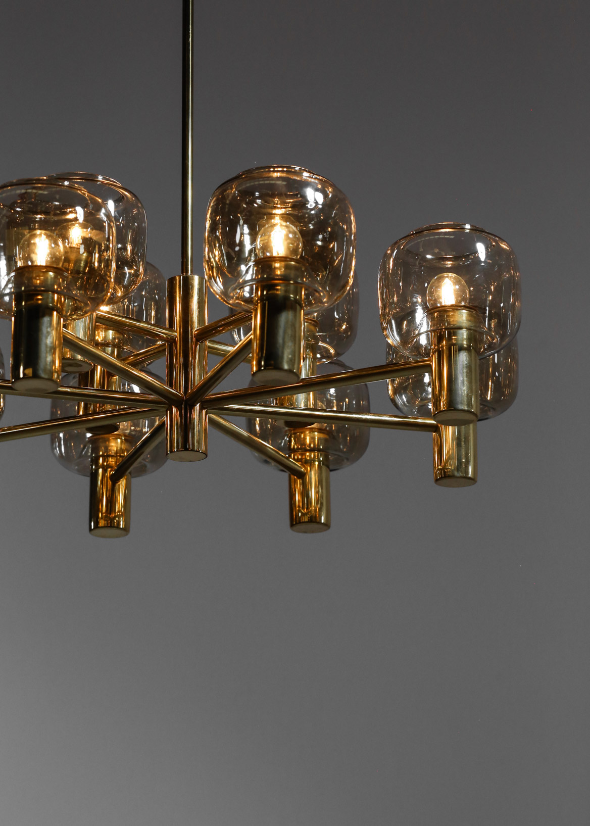 Swedish Chandelier the style of Hans Agne Jakobsson 1960s vintage ...