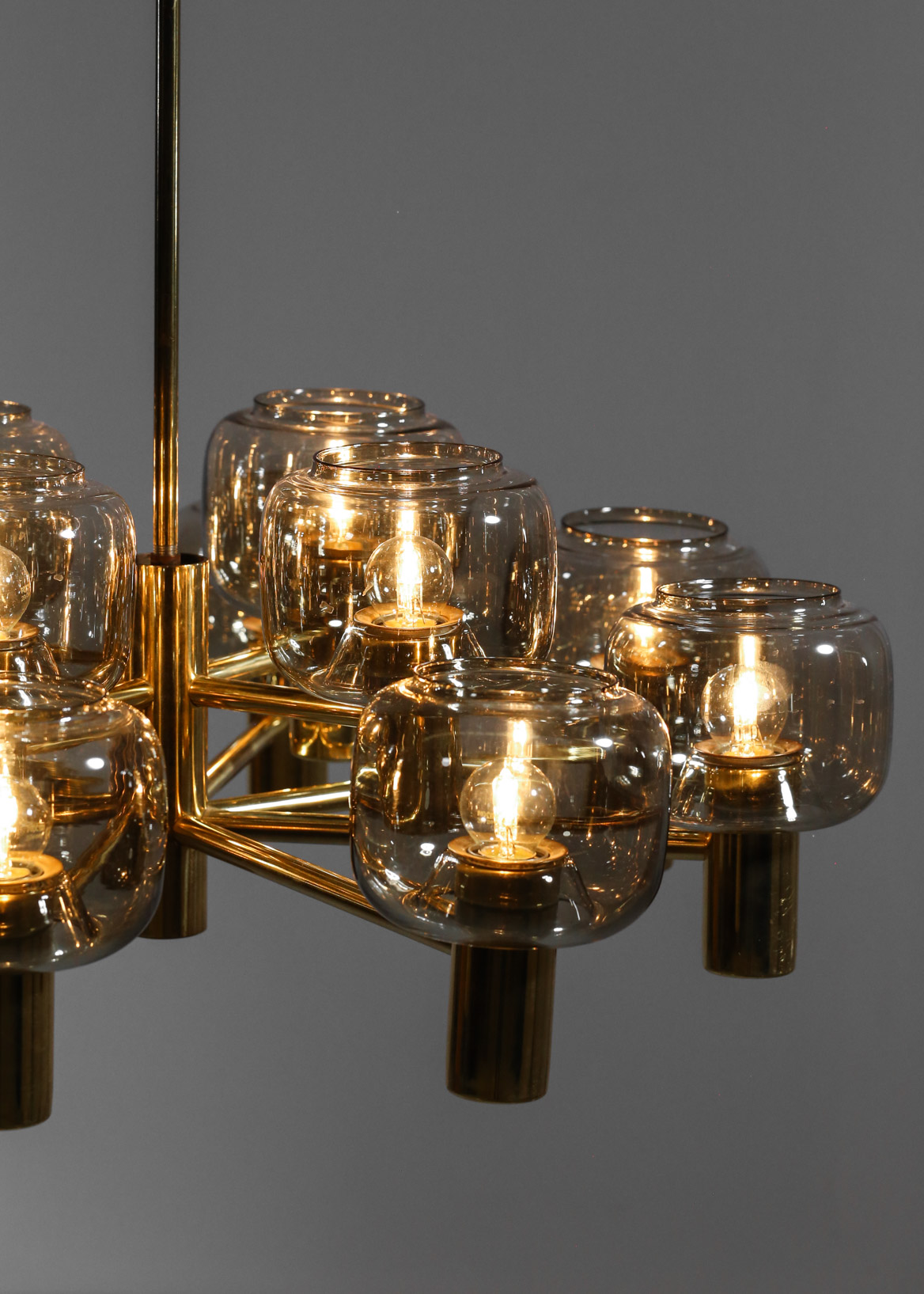 Swedish Chandelier the style of Hans Agne Jakobsson 1960s vintage ...