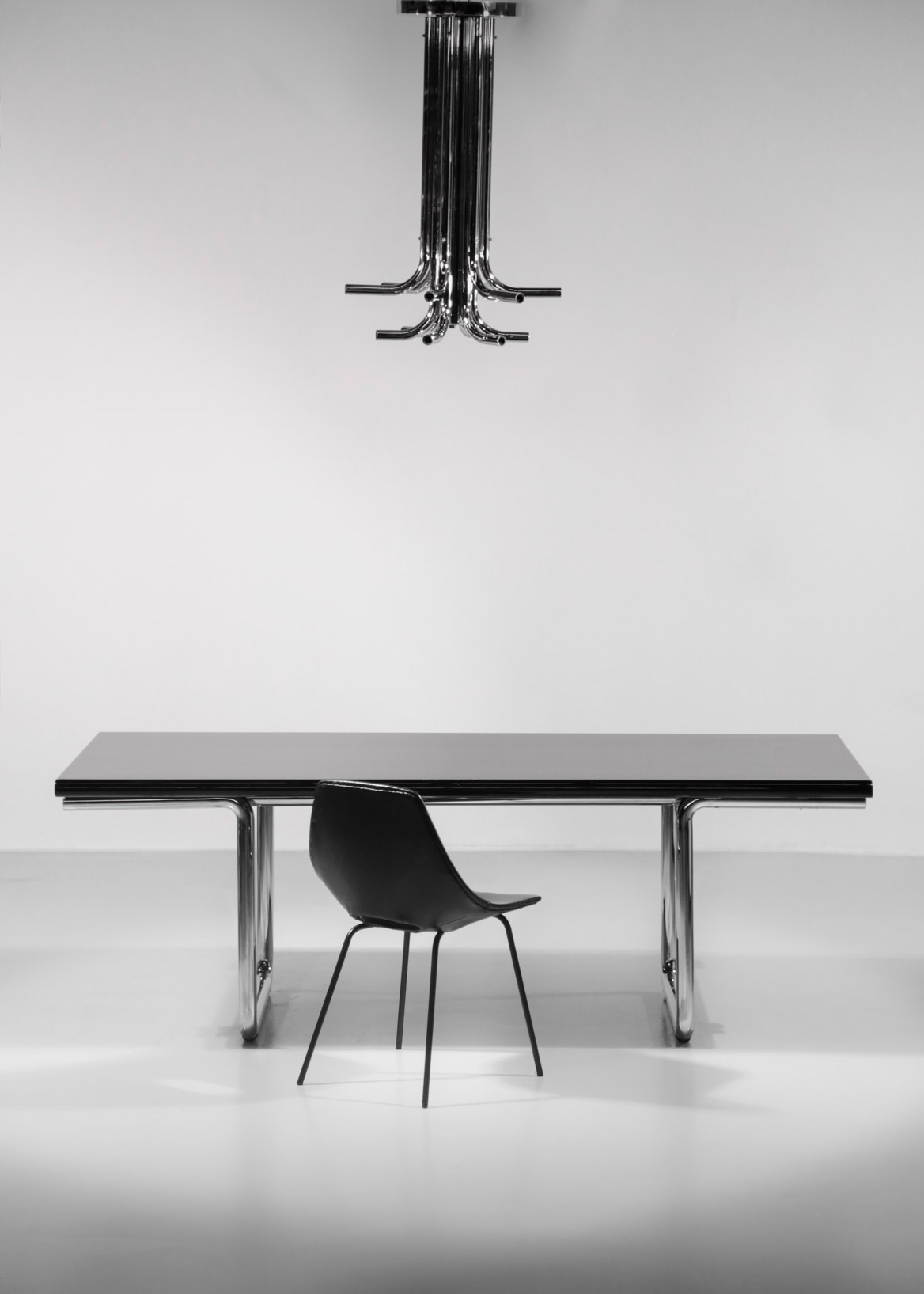 Italian Desk / Dining Table castelli 1970s chrome - Danke Galerie
