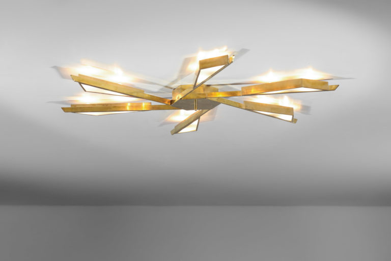 Modern Italian "Elypsa" Flushmount, Style Arredoluce Angelo Lelli ...
