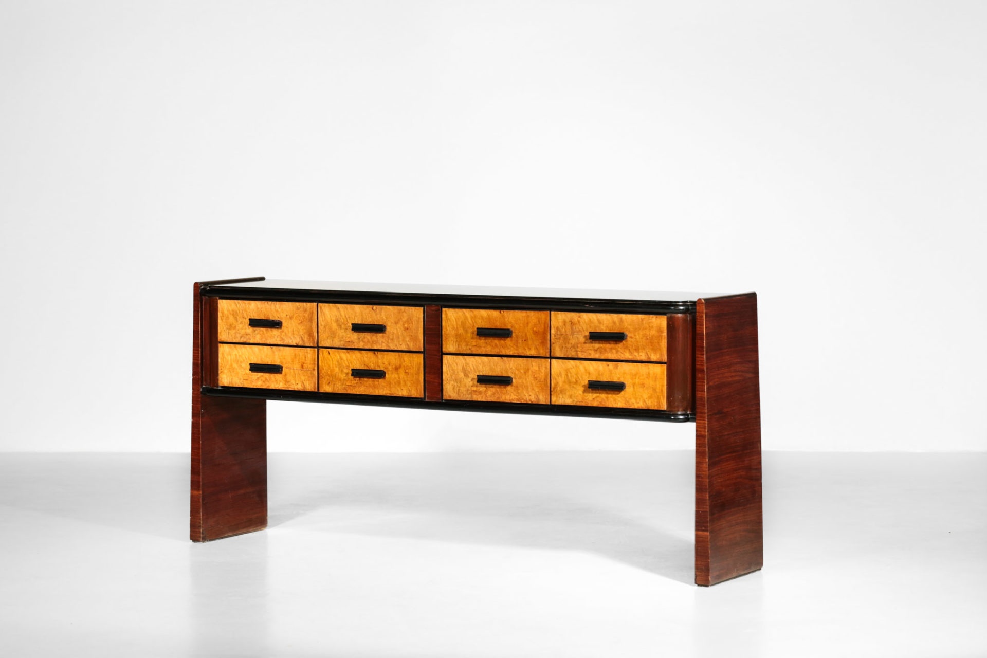 Italian Sideboard / Console Burl Wood, 1960s - Danke Galerie