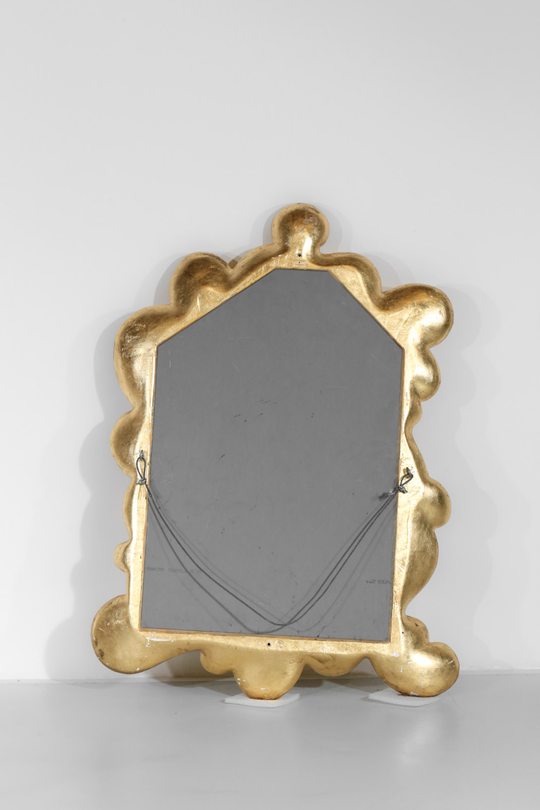 Miroir Français Jean Boggio Les Héritiers plâtre doré les vagues ...