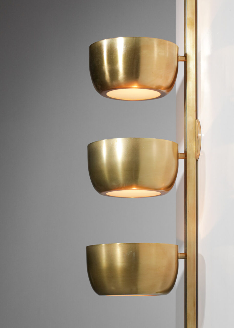 Large modern wall sconces solid brass 3 cups vintage design "Trio ...