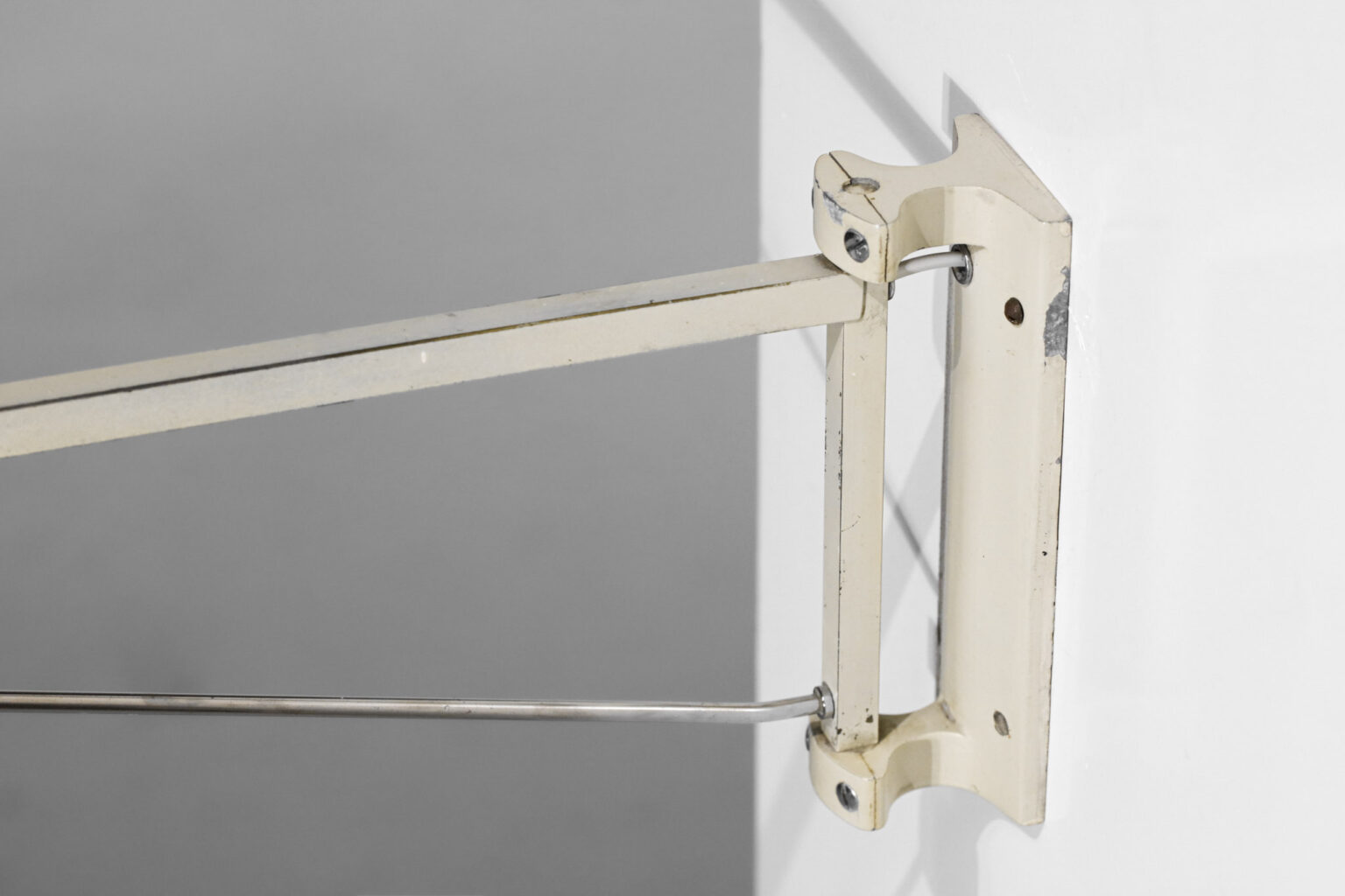 Large 50's stilnovo bracket Hospital lighting fixture metal lacquered ...