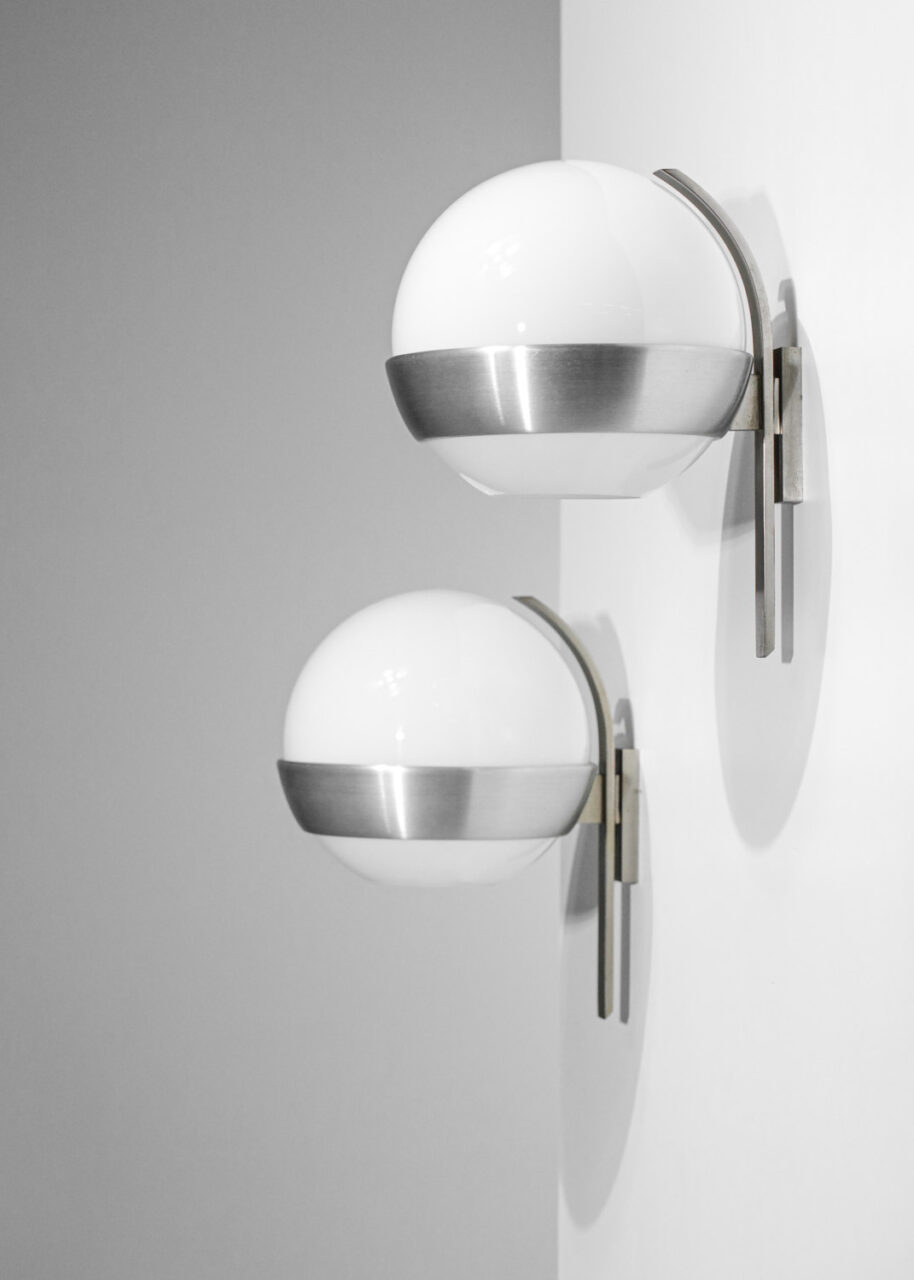 Suite of 4 Italian sconces by Pia Guidetti Crippa for Lumi - G012 - G013 - Danke Galerie