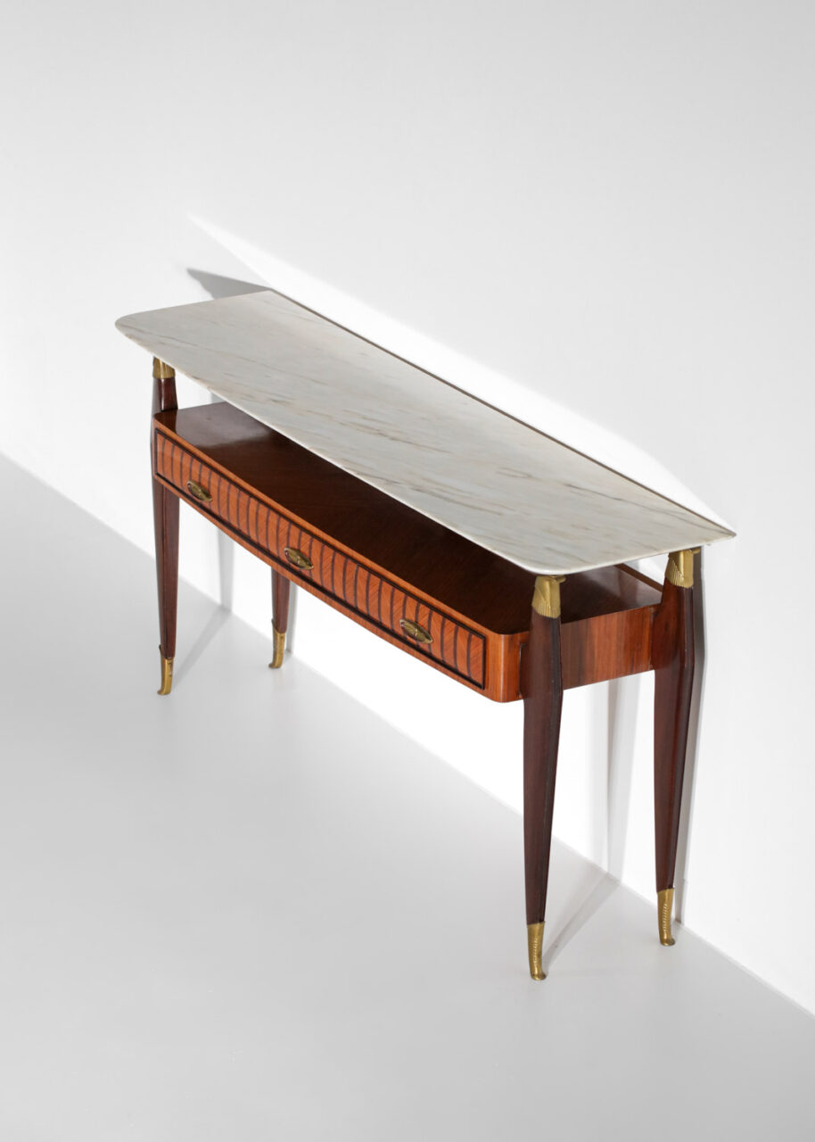 Italian console 60s marble style Paolo Buffa vintage - Danke Galerie