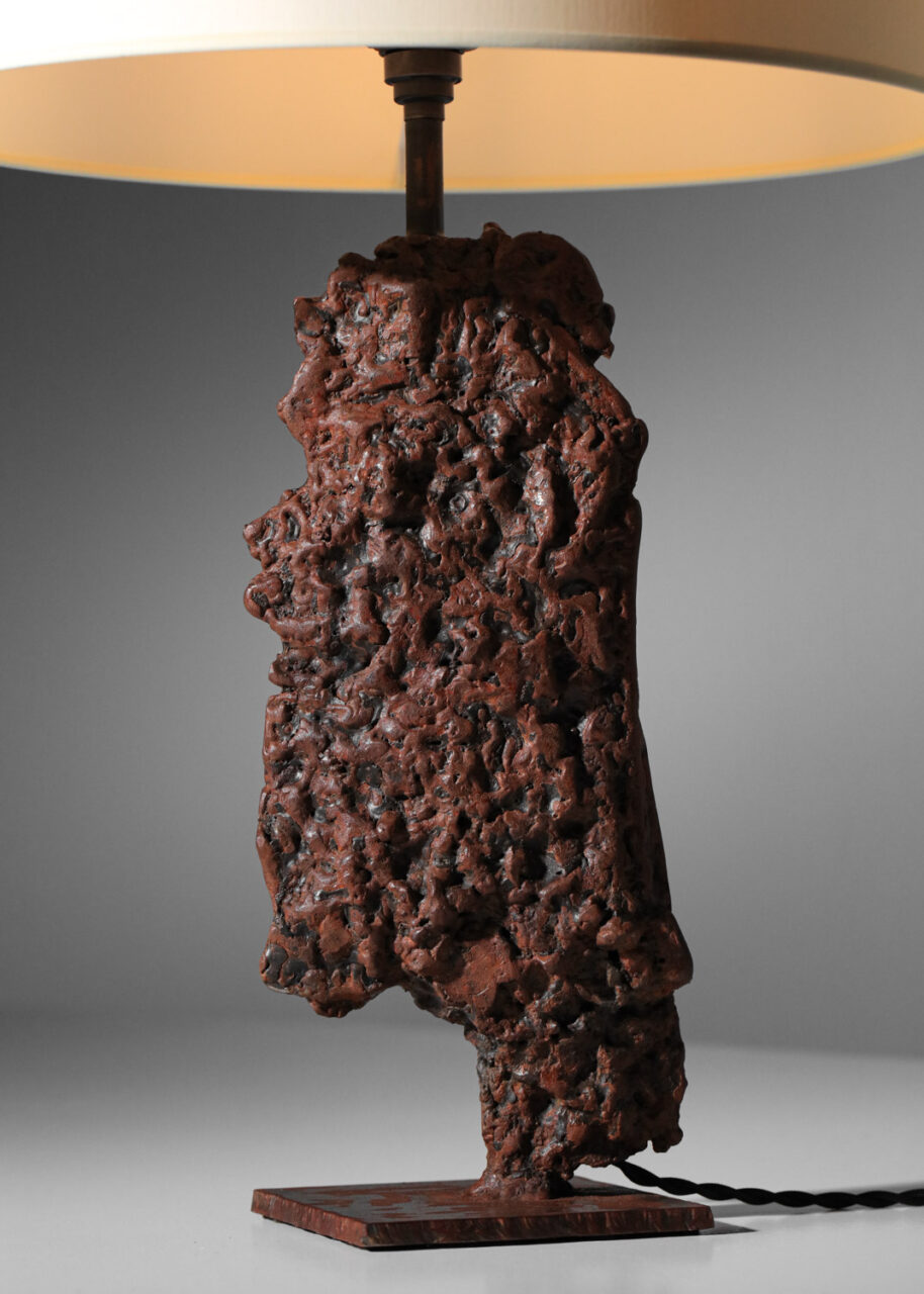 lamp sculpture "Magma" by artist Donna in solid steel unique model ...
