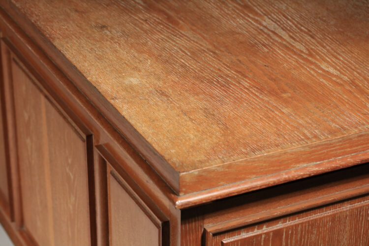 art deco desk in ceruse oak from the 40s - H750 - Danke Galerie