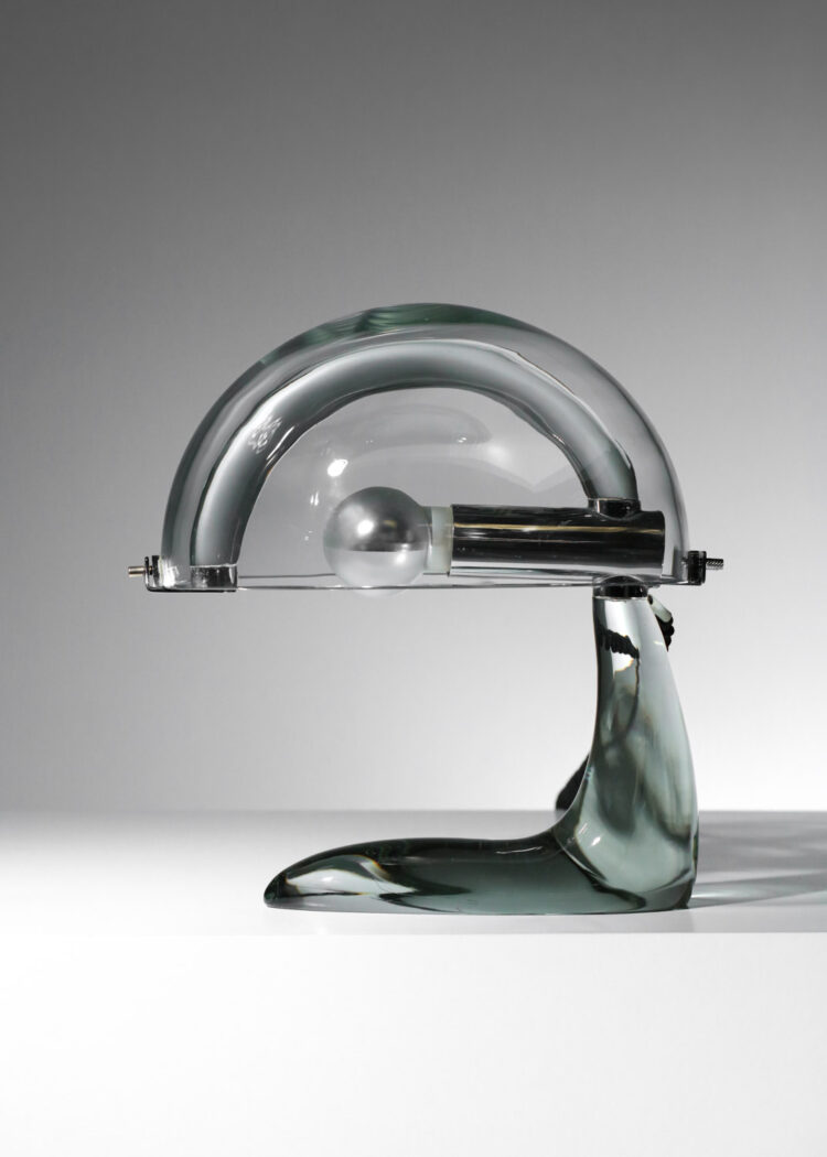 Mario Pinzoni pour Seguso unique piece italian glass table lamp ...