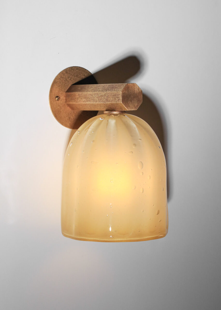 Danke Studio large wall lamp in brass and blown glass - DK021 - Danke ...