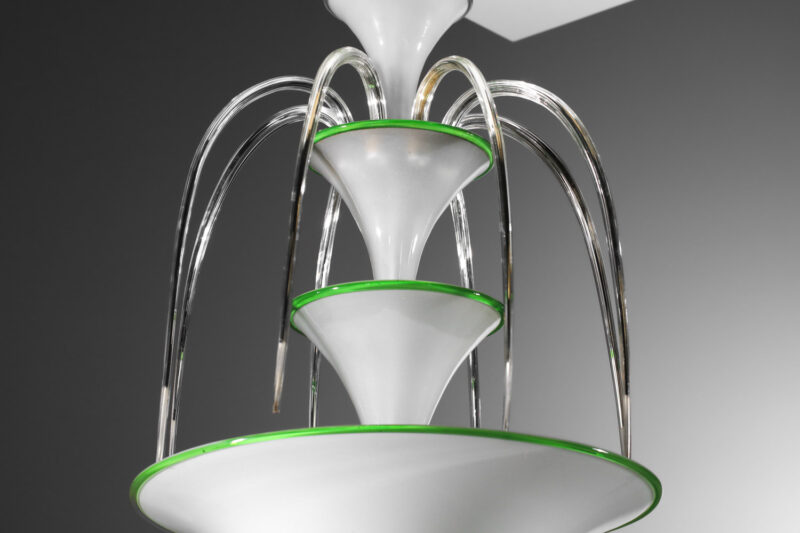 Murano glass chandelier attributed to Napoleone Martinuzzi for Venini ...